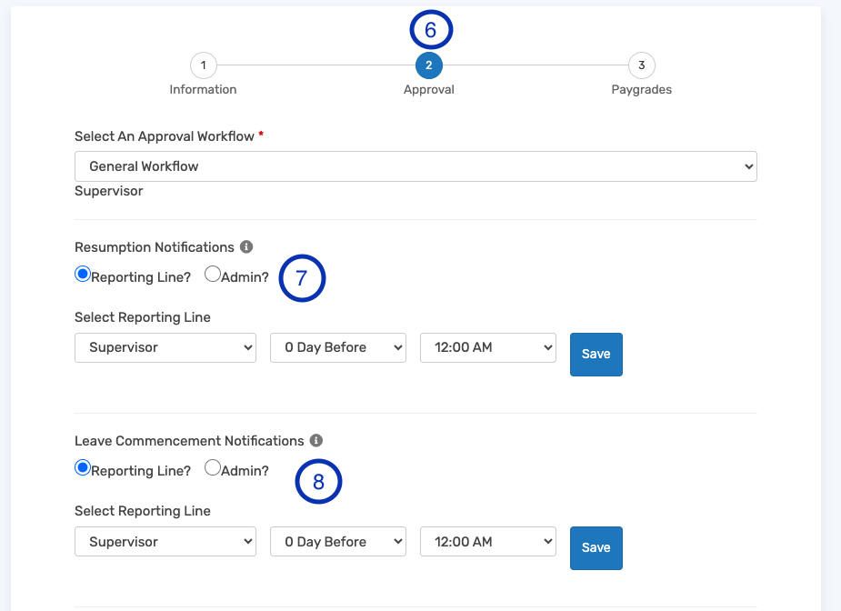 How to Setup Leave Notification